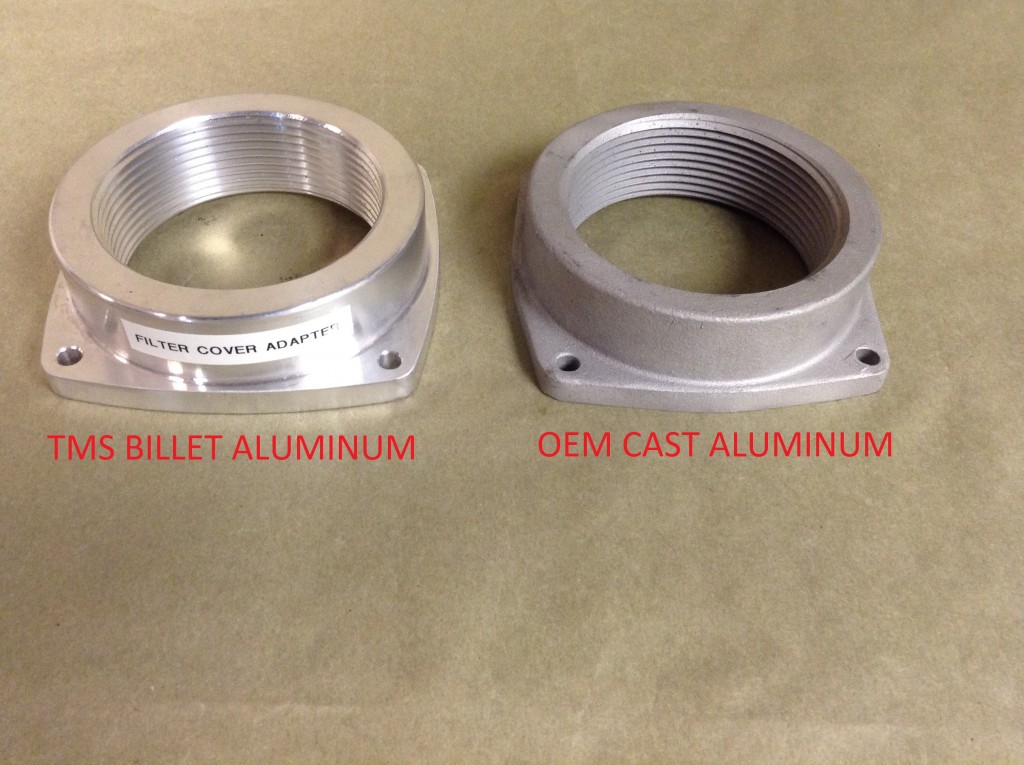 TMS Custom Billet Aluminum Filter Cover Adapter - Total Maintenance ...